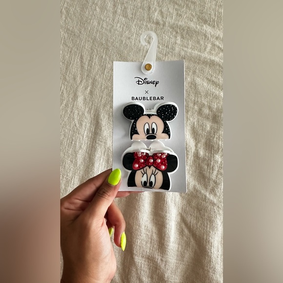 BaubleBar | Accessories | Baublebar Mickey And Minnie Mouse Hair Clips ...